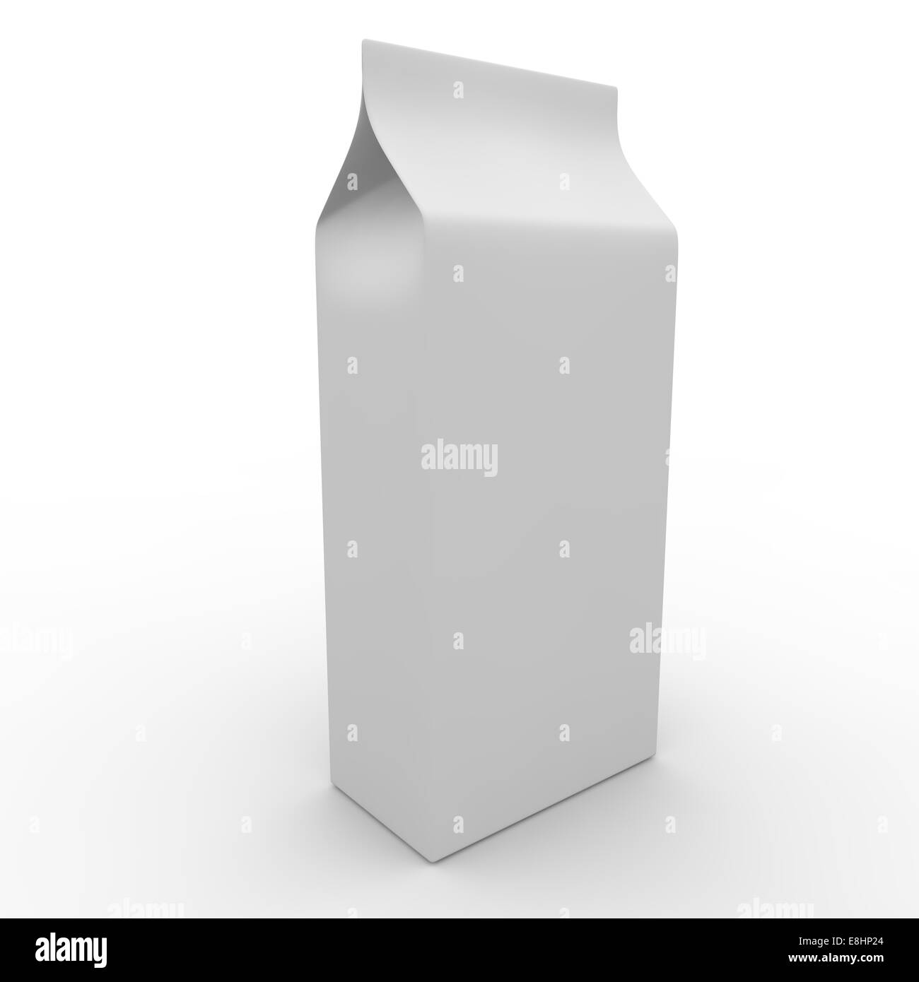 White empty packet of juice, milk Stock Photo - Alamy