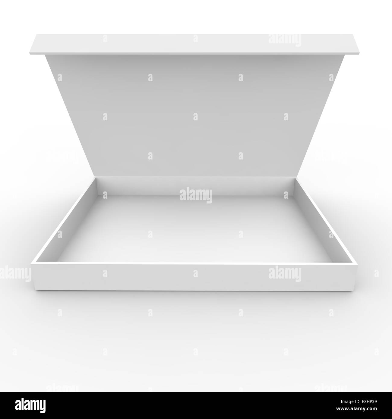 White empty box on an isolated background Stock Photo - Alamy