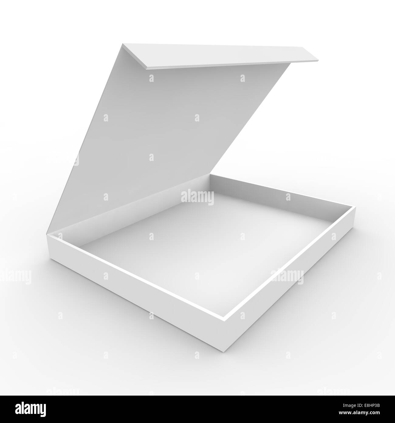 White empty box on an isolated background Stock Photo - Alamy