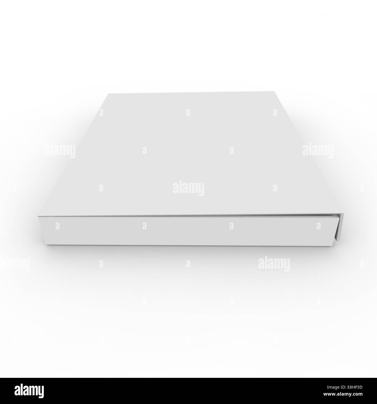 White empty box on an isolated background Stock Photo - Alamy