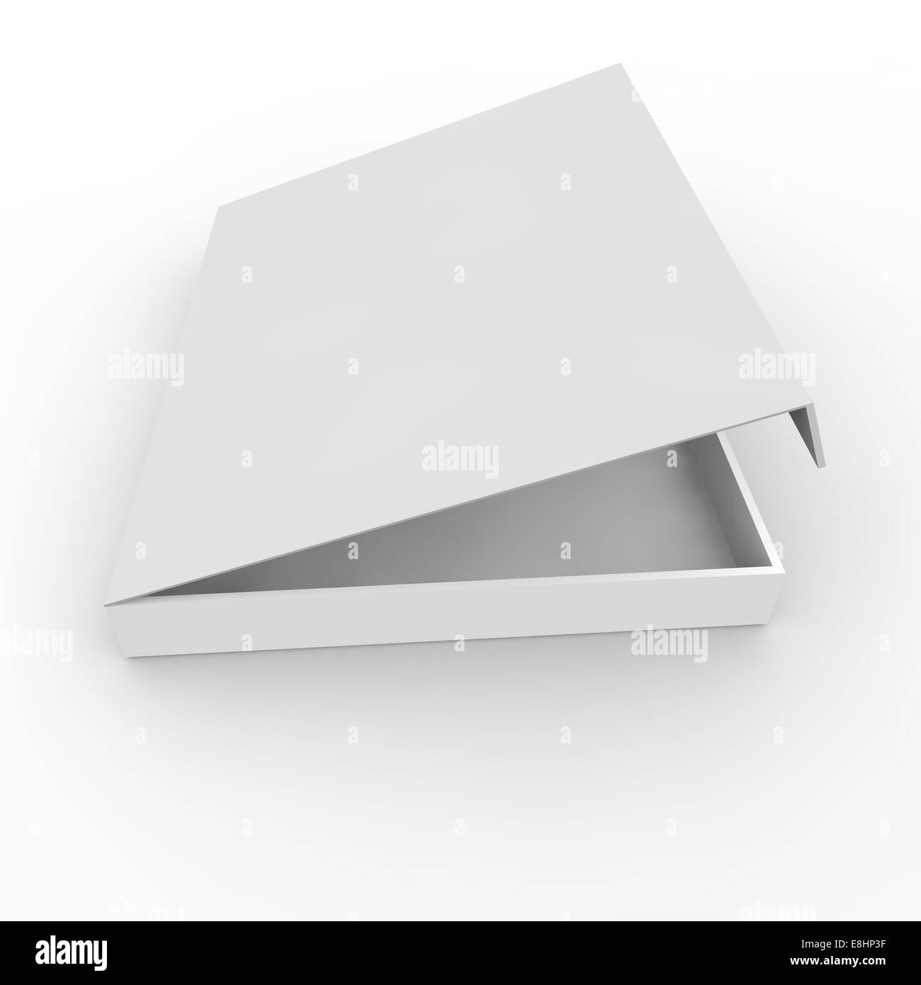 White empty box on an isolated background Stock Photo - Alamy