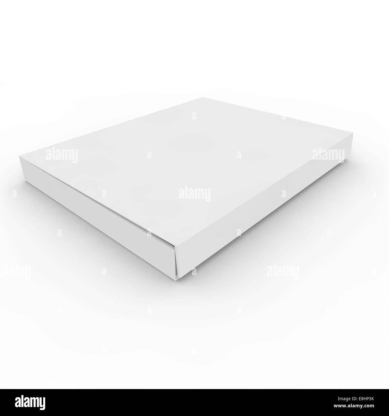 White empty box on an isolated background Stock Photo - Alamy