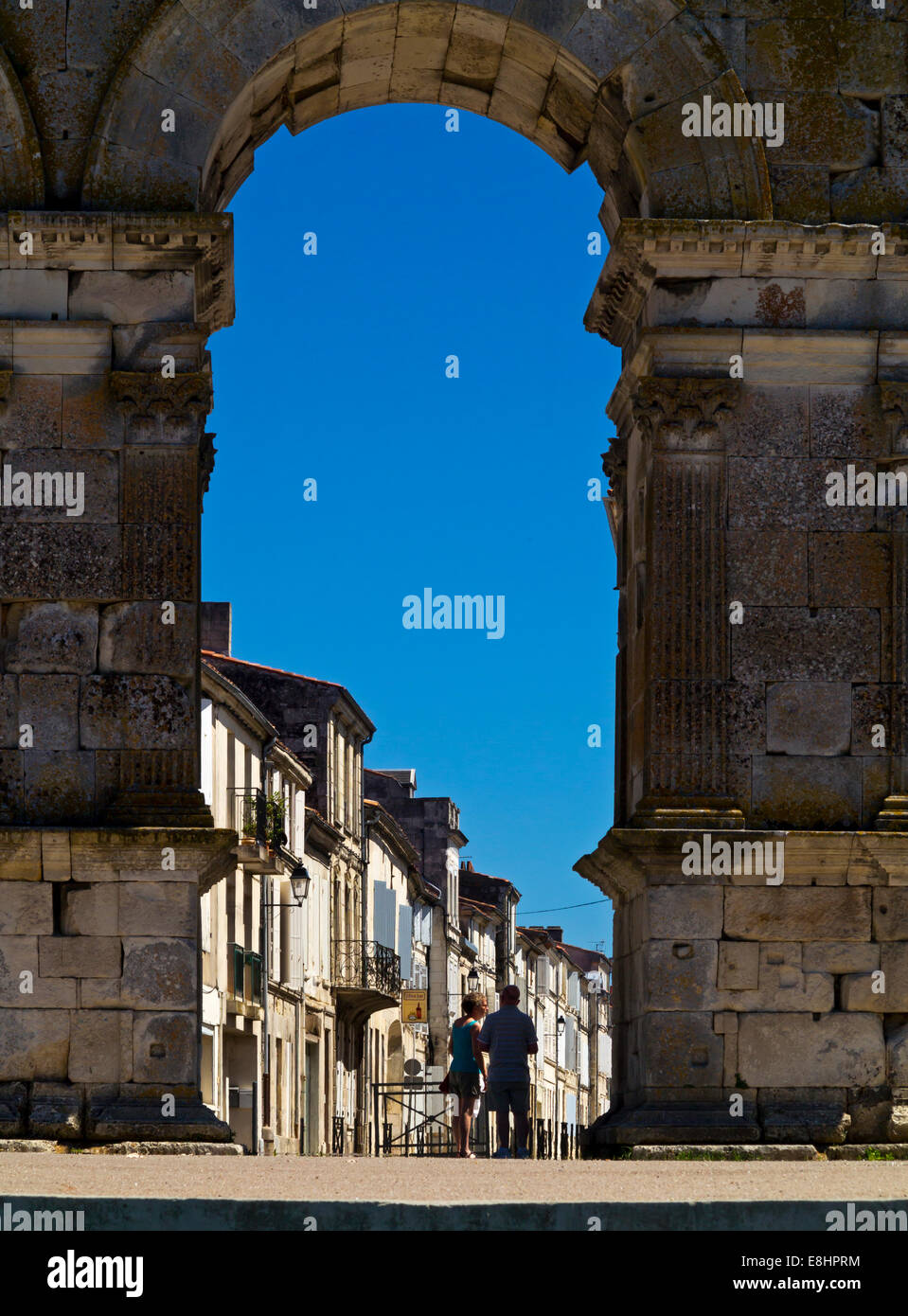 The Arch of Germanicus an ancient 1st century Roman stone arch in ...