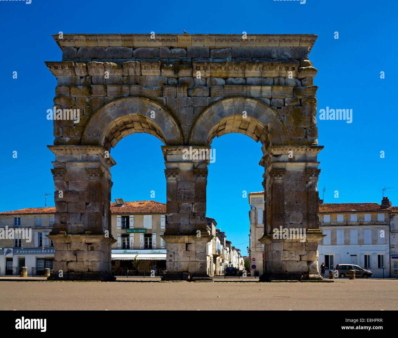 The Arch of Germanicus an ancient 1st century Roman stone arch in ...