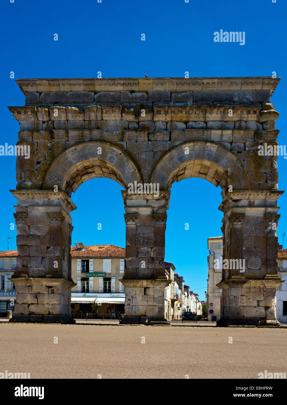 The Arch of Germanicus an ancient 1st century Roman stone arch in ...