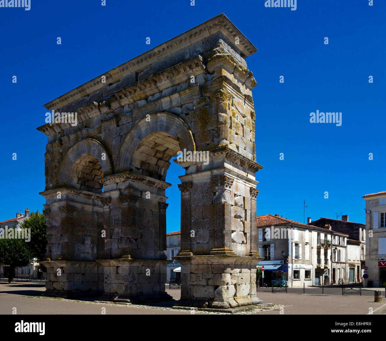 The Arch of Germanicus an ancient 1st century Roman stone arch in ...