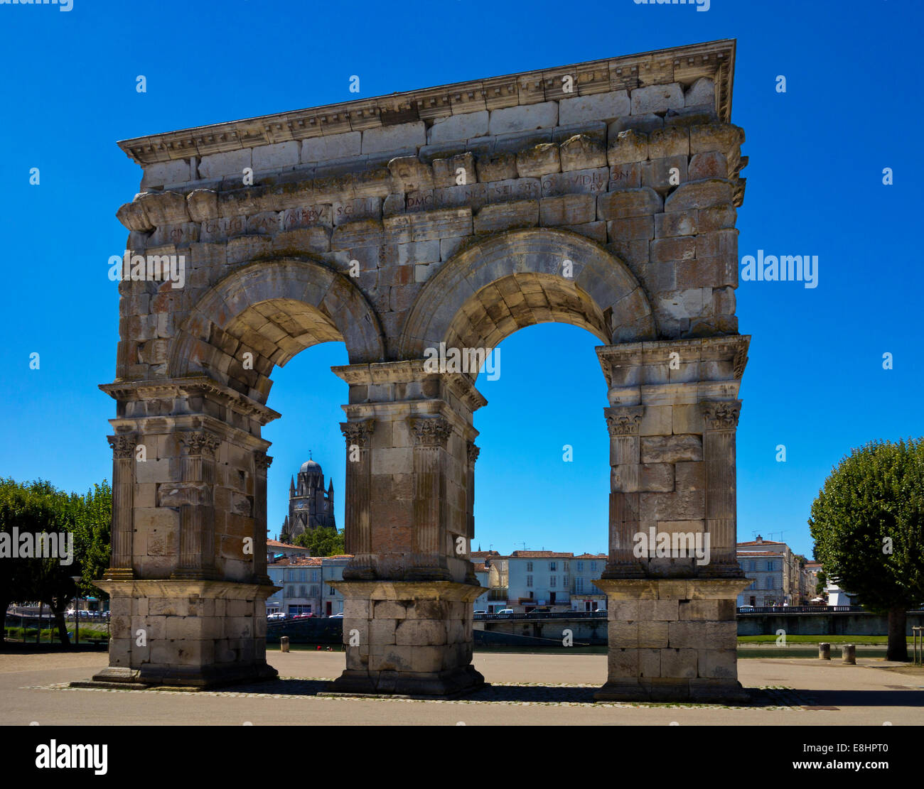 The Arch of Germanicus an ancient 1st century Roman stone arch in ...