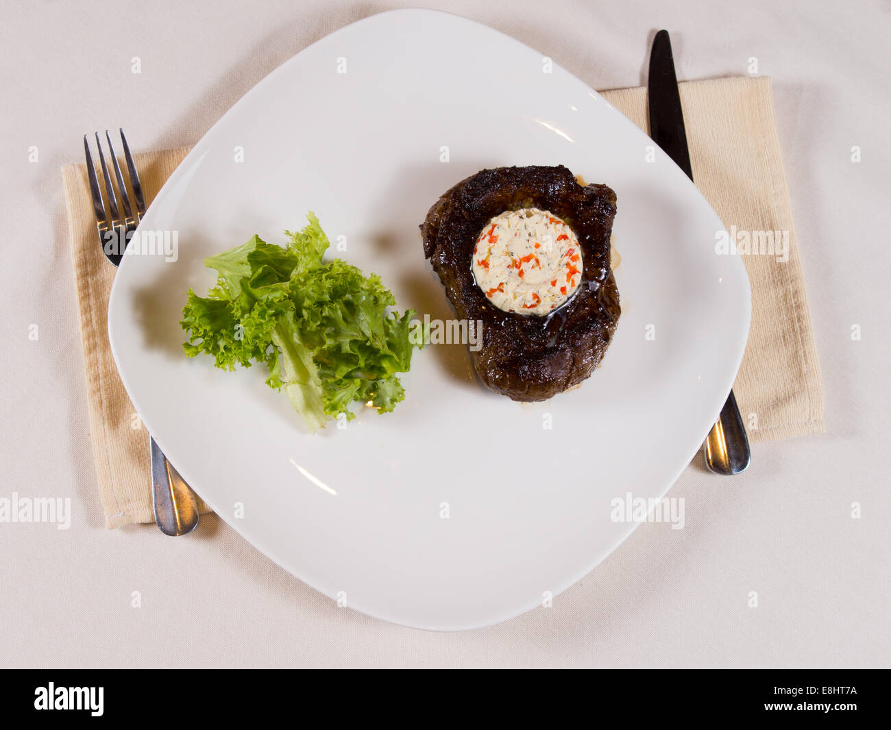 Food plate overview gourmet hi-res stock photography and images - Alamy