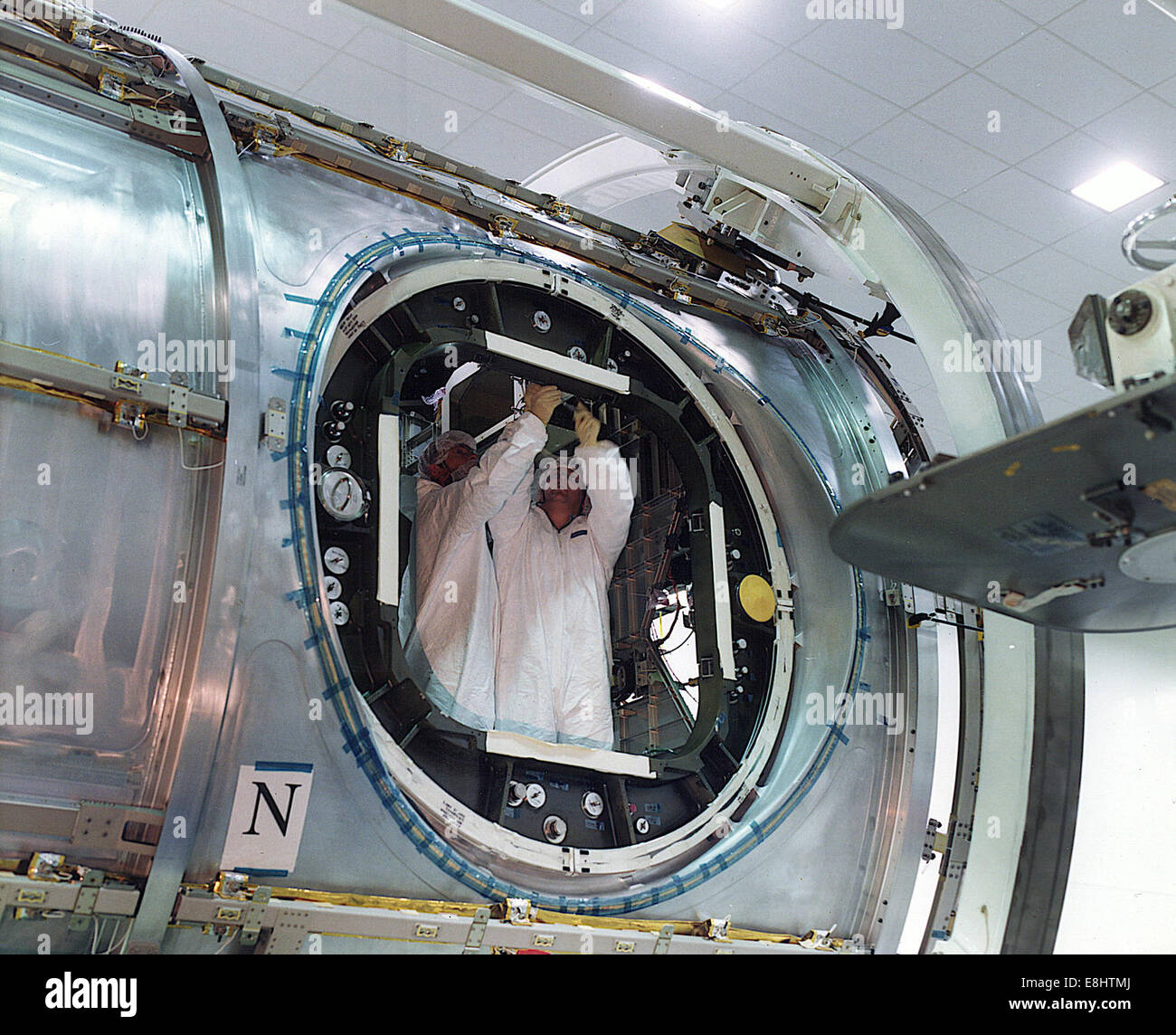 NASA works on building the components of the International Space ...