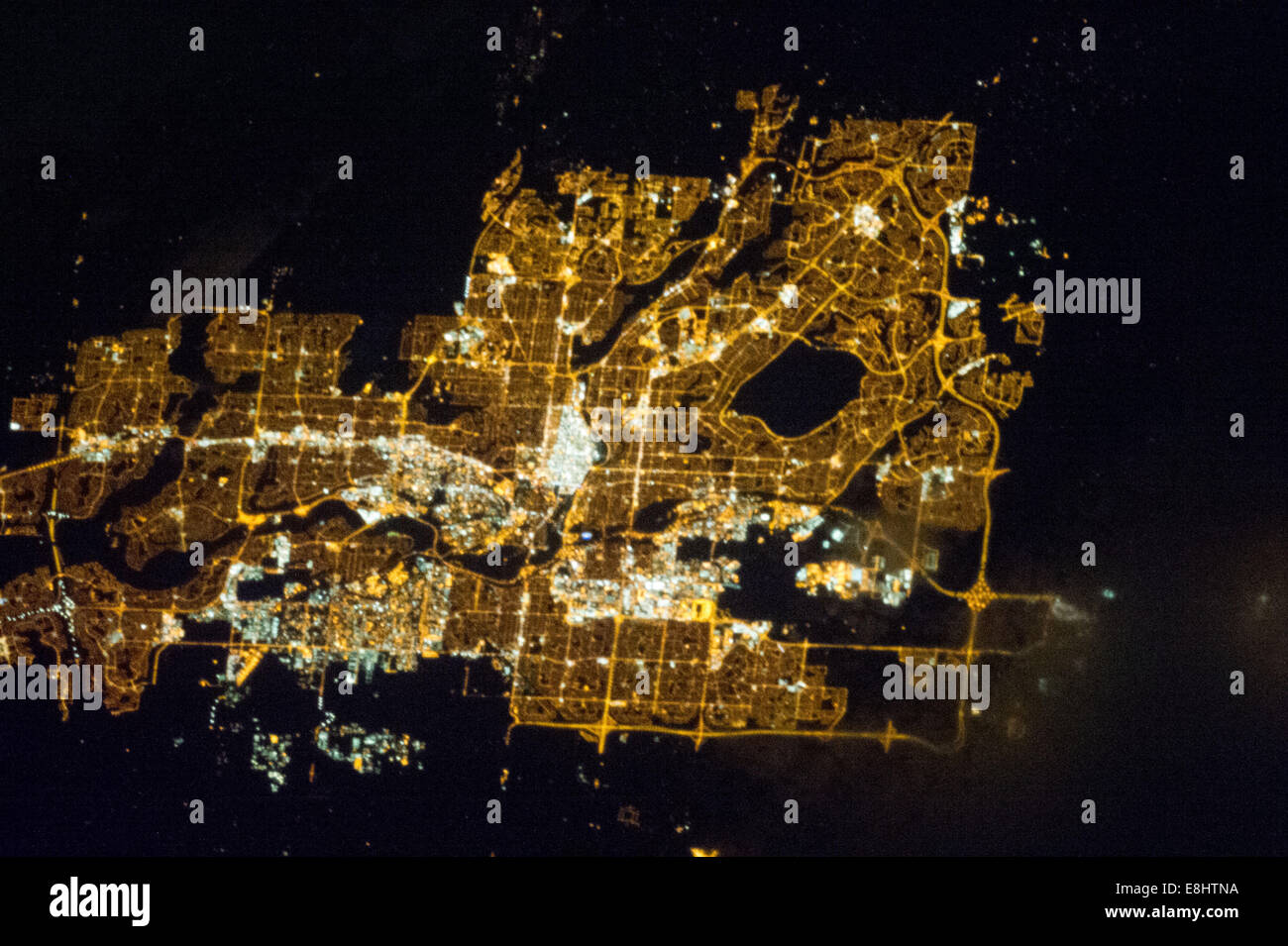 A crew member aboard the International Space Station captured this ...