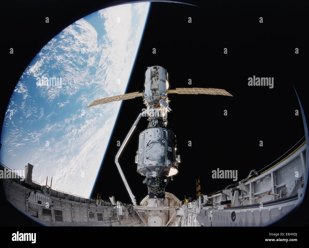 The Zarya module, the first piece of the ISS, was connected to the ...
