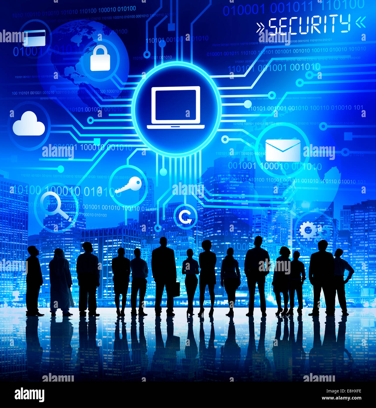 Group of Business People Being Aware of Information Security Stock ...