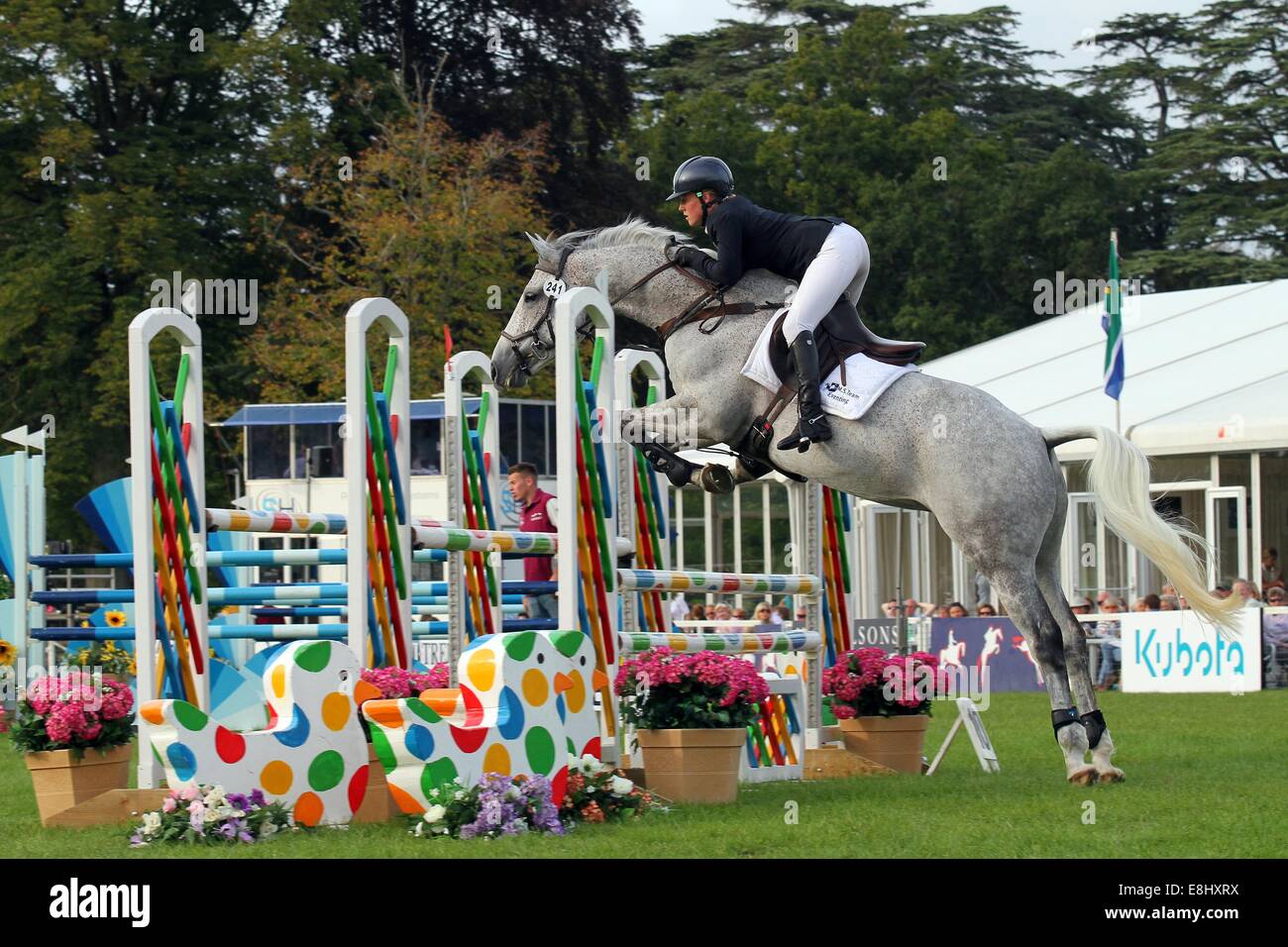 Imogen Murray on Tomgar Jess at Blenheim Palace Horse Trials 2014 Stock ...