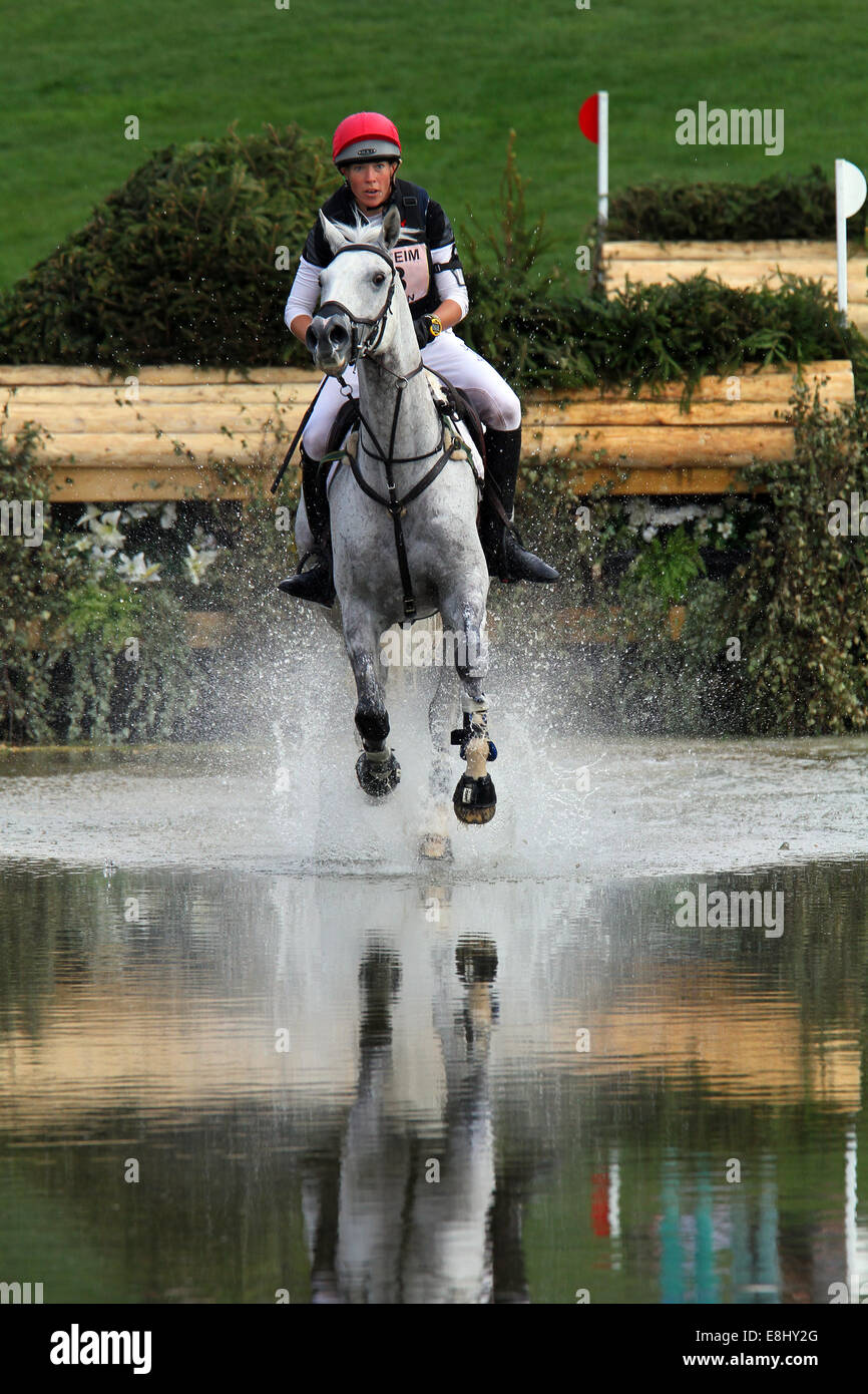 Lucy Jackson on Bosun II at Blenheim Palace Horse Trials 2014 Stock ...