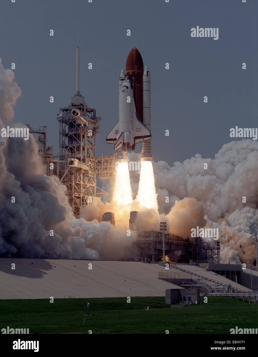 Space Shuttle Atlantis (STS-30) launches from Kennedy Space Center on ...