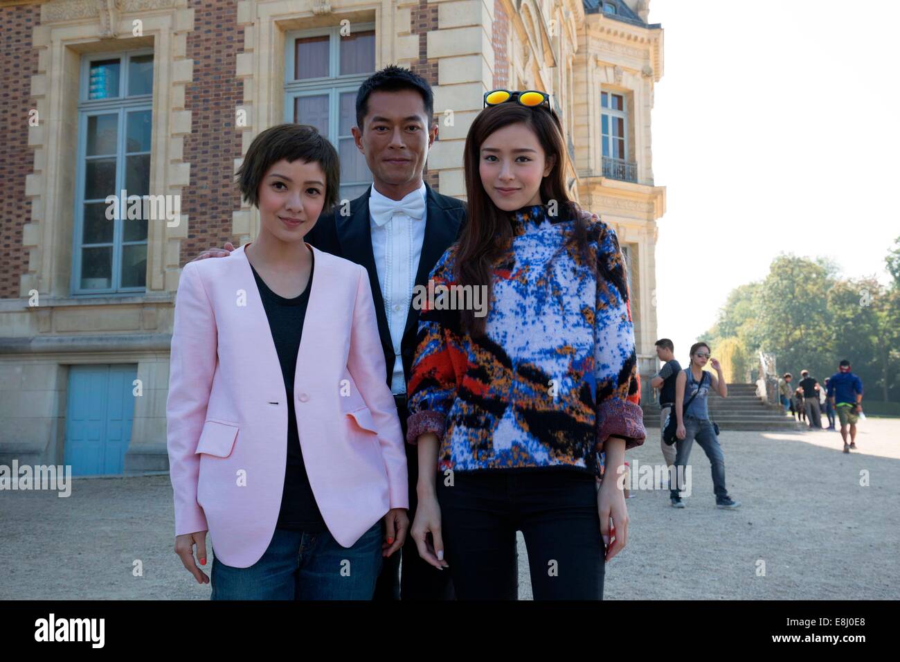 Louis Koo shooting his new movie "Paris Vacation" with Amber Kuo in ...