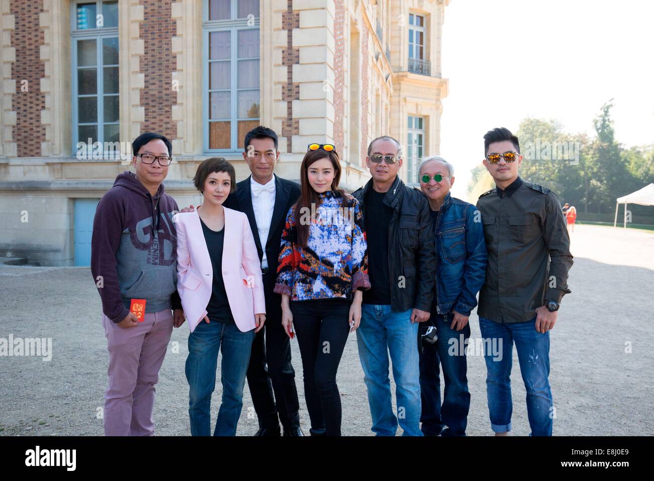 Louis Koo shooting his new movie "Paris Vacation" with Amber Kuo in ...