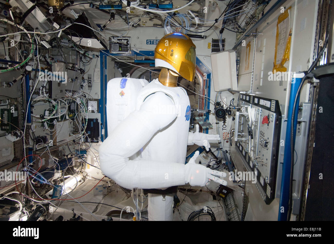 In the International Space Station's Destiny laboratory, Robonaut 2, the first humanoid robot in ...