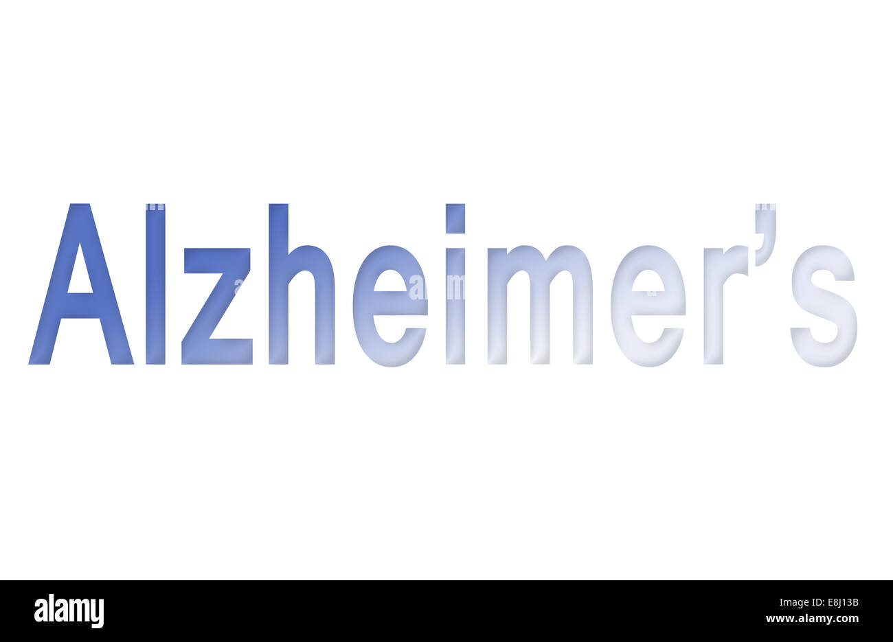 Alzheimer's dementia typography lettering hi-res stock photography and ...