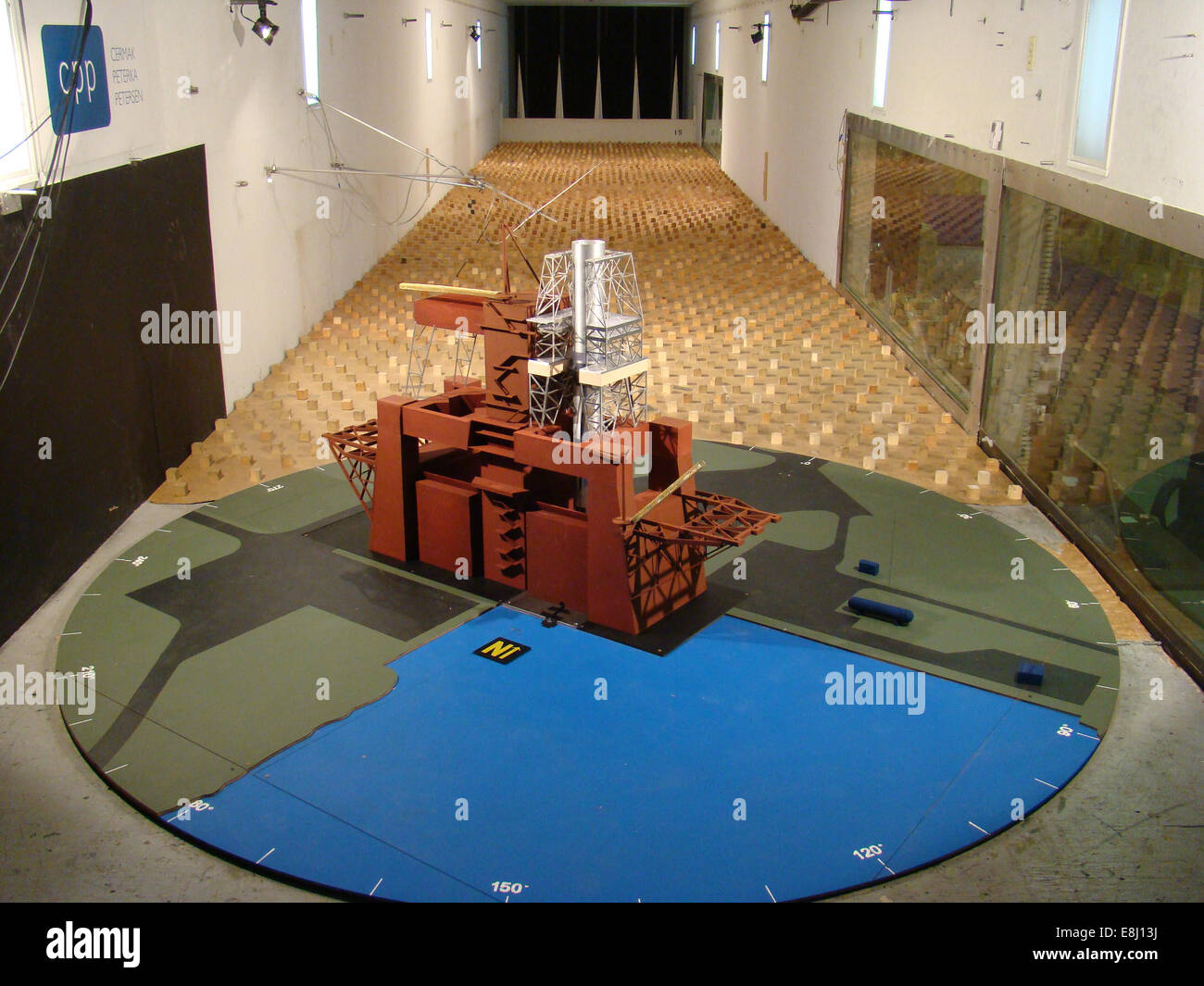 A 1:100 (31-inch) scale model of the NASA Space Launch System core ...