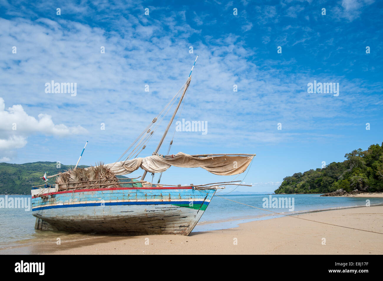 Island beach, Nosy Be, Madagascar Stock Photo - Alamy