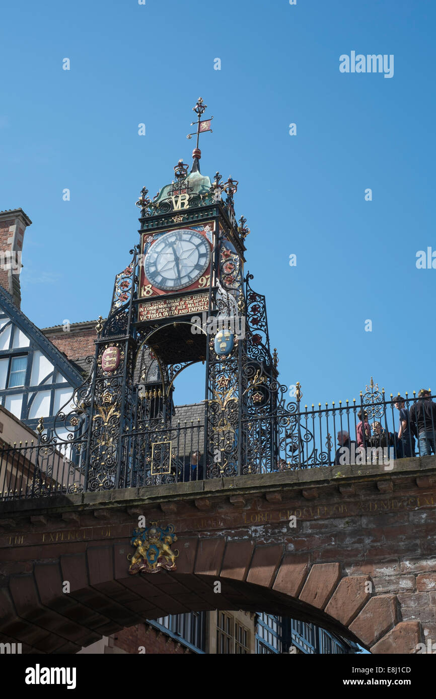 Eastgate clock in Chester Stock Photo - Alamy