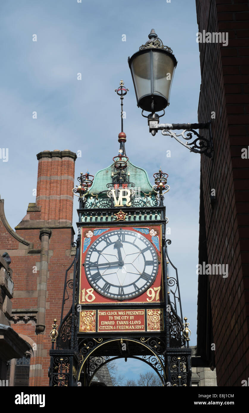 Eastgate clock in Chester Stock Photo - Alamy