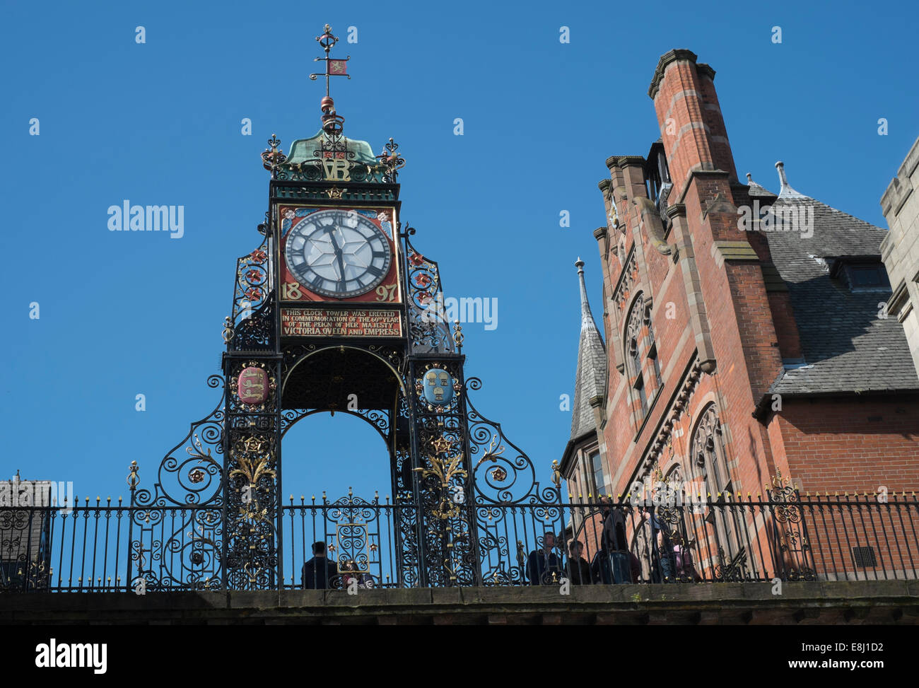 Eastgate clock in Chester Stock Photo - Alamy