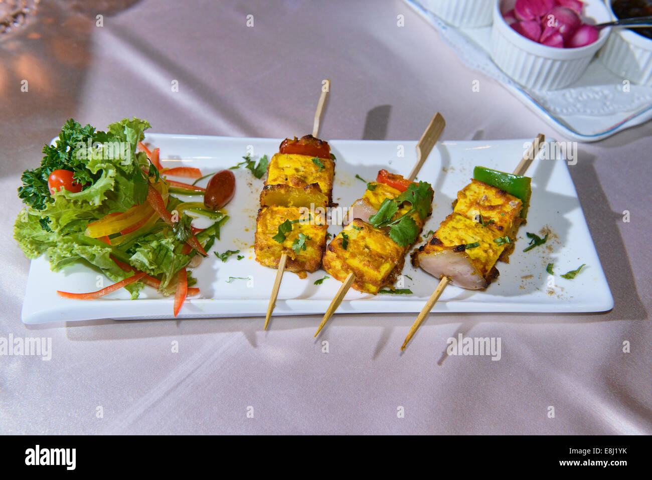 delicious paneer tikka at an Indian restaurant Stock Photo - Alamy