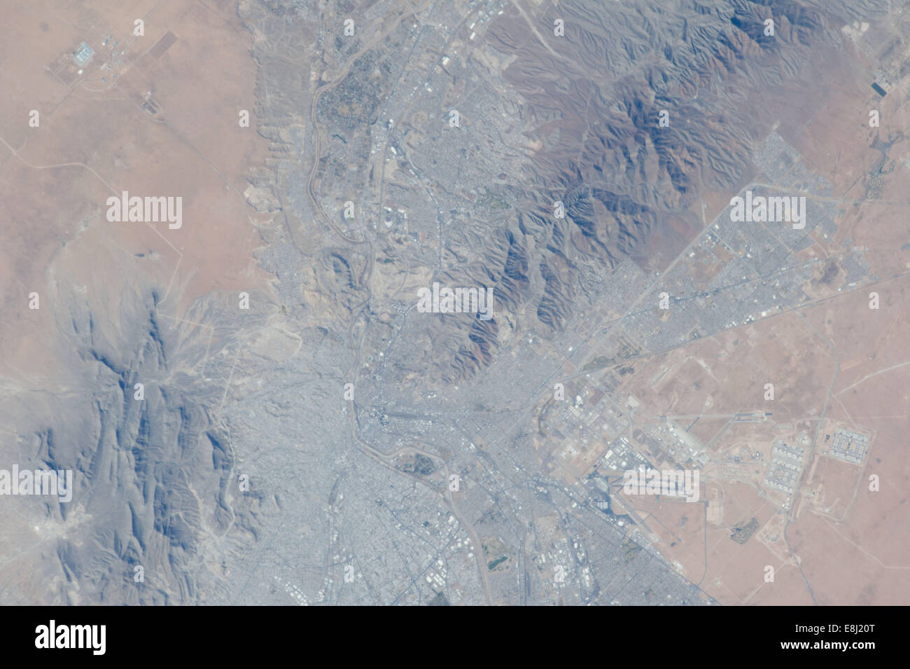 A crew member aboard the International Space Station captures a ...