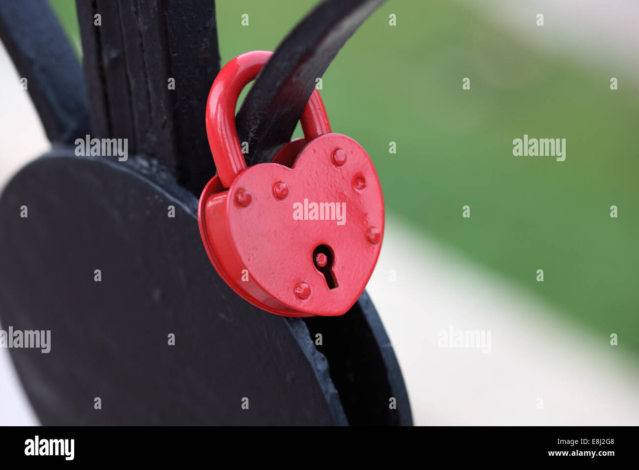 Heart shape red padlock hi-res stock photography and images - Alamy