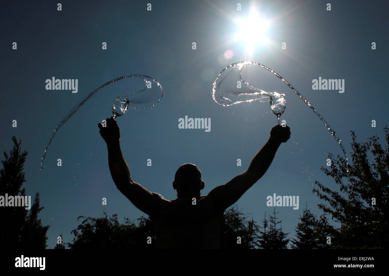 Toast water wine water hi-res stock photography and images - Alamy