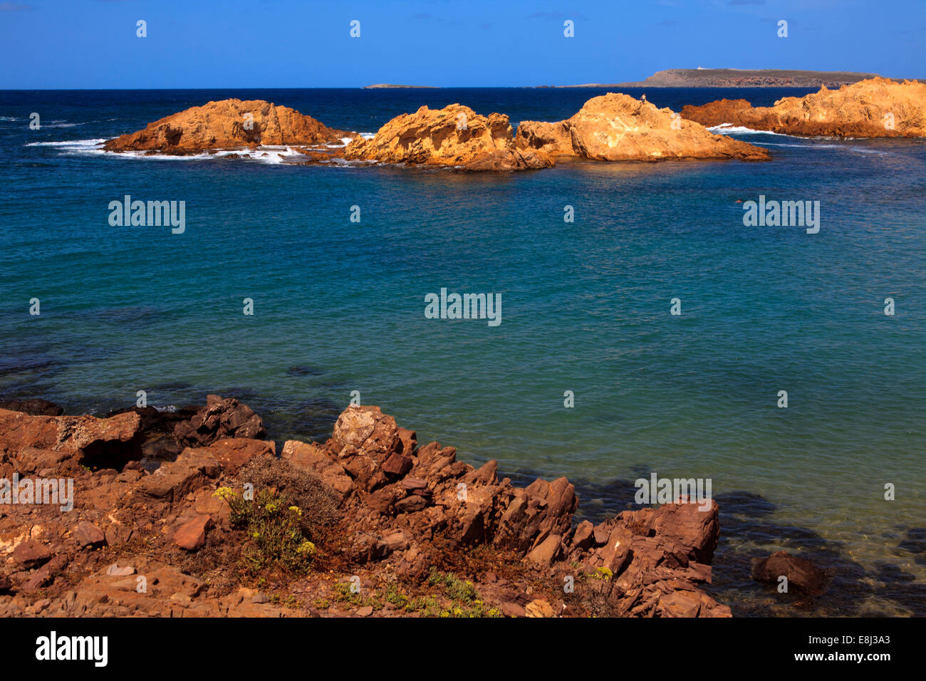 Cala Pregonda Biosphere Reserve area, Menorca, Balearic Islands, Spain ...