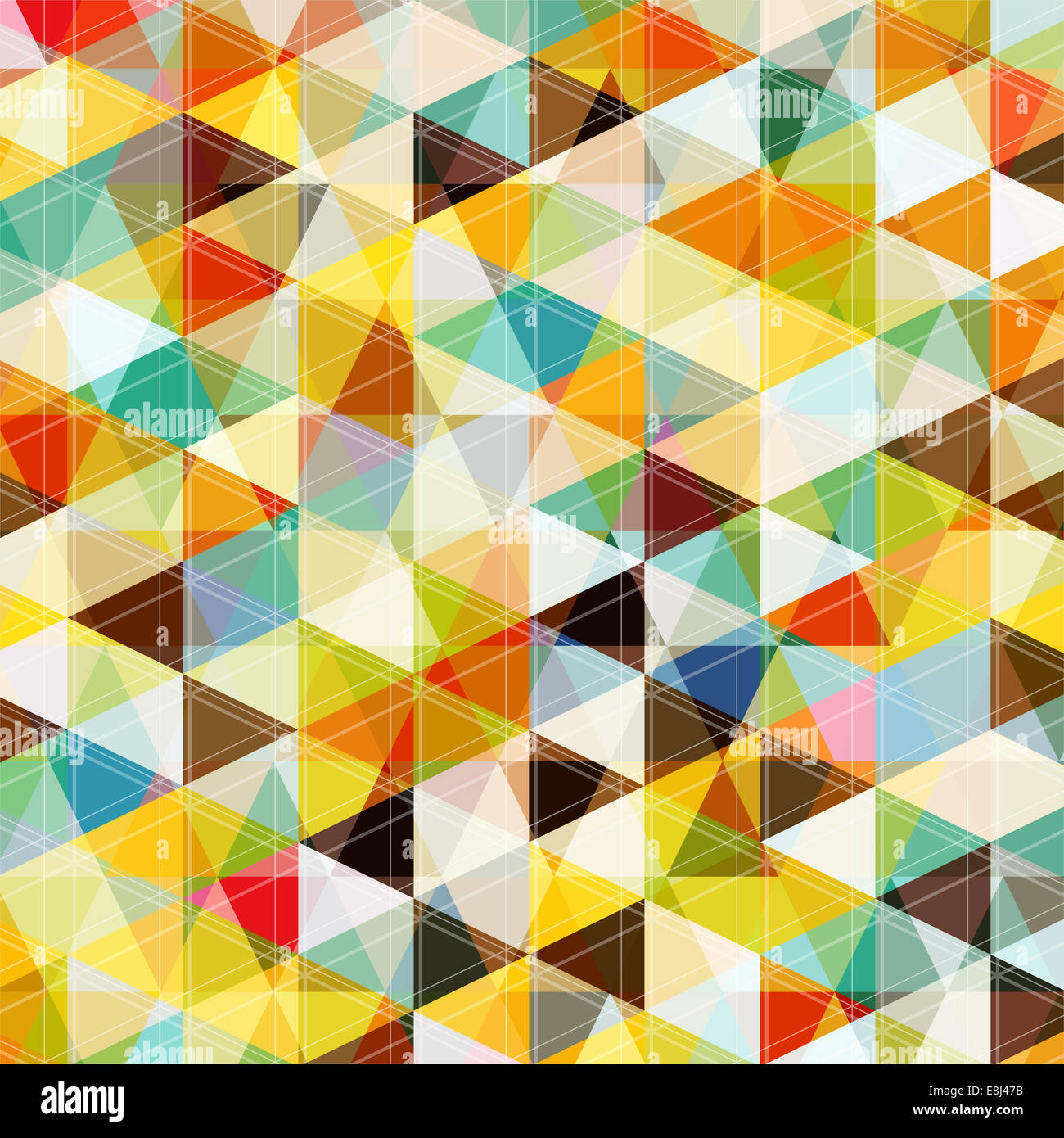 Abstract Mosaic Pattern in Retro Colors, background Stock Photo - Alamy