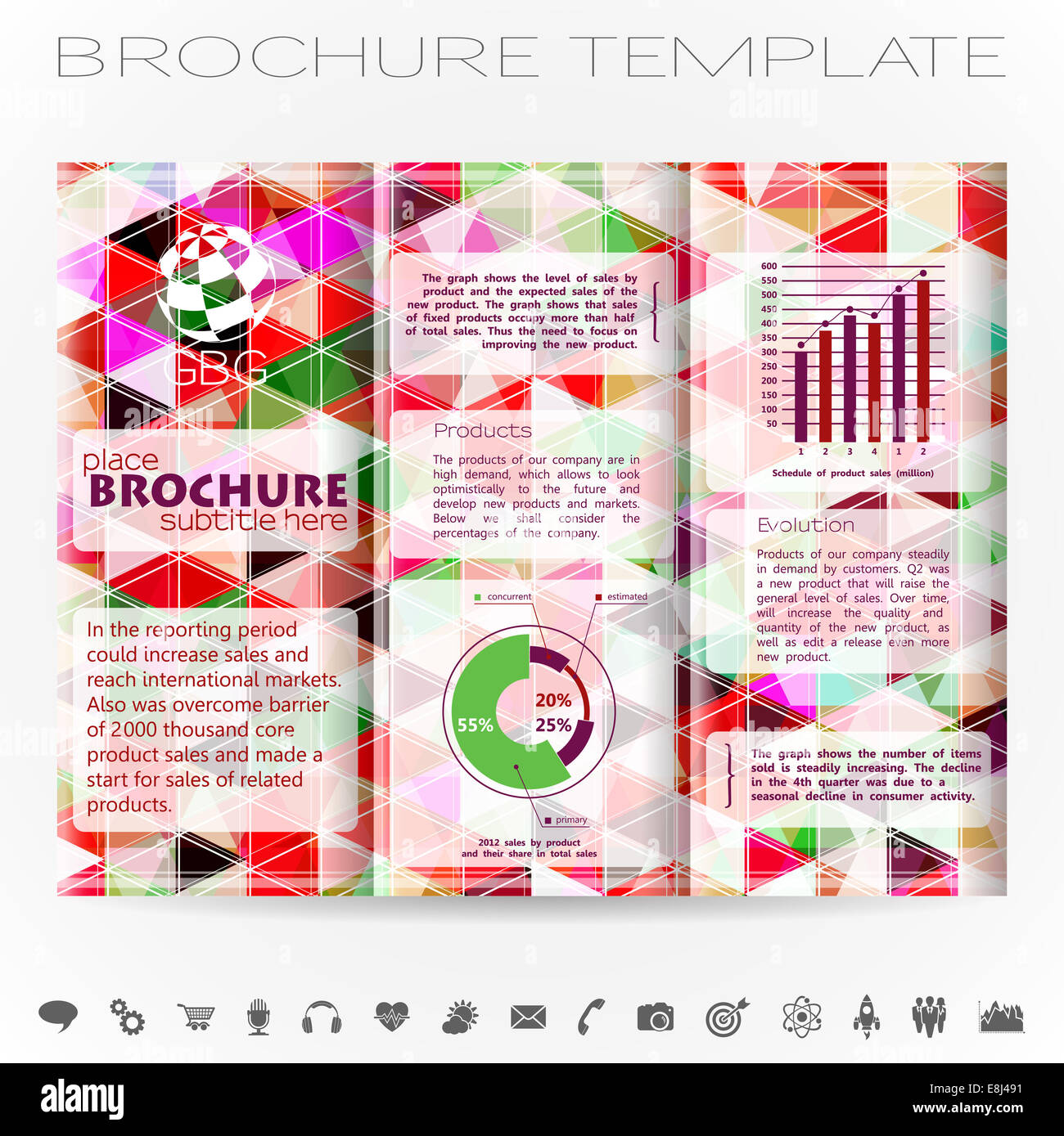 Brochure design template hi-res stock photography and images - Alamy