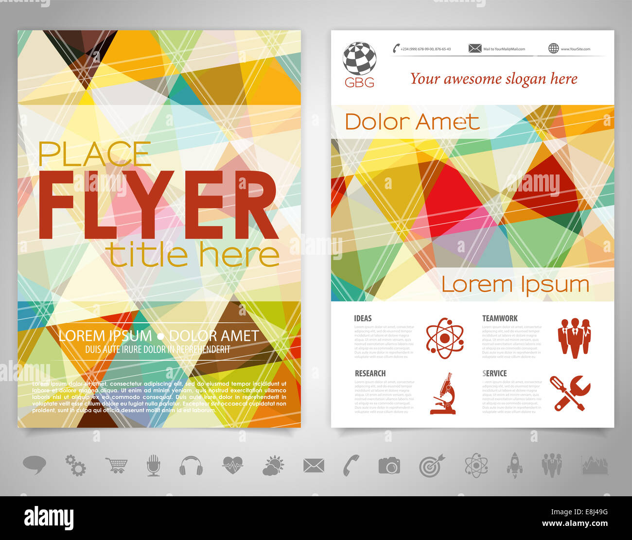 Modern flyer design hi-res stock photography and images - Alamy