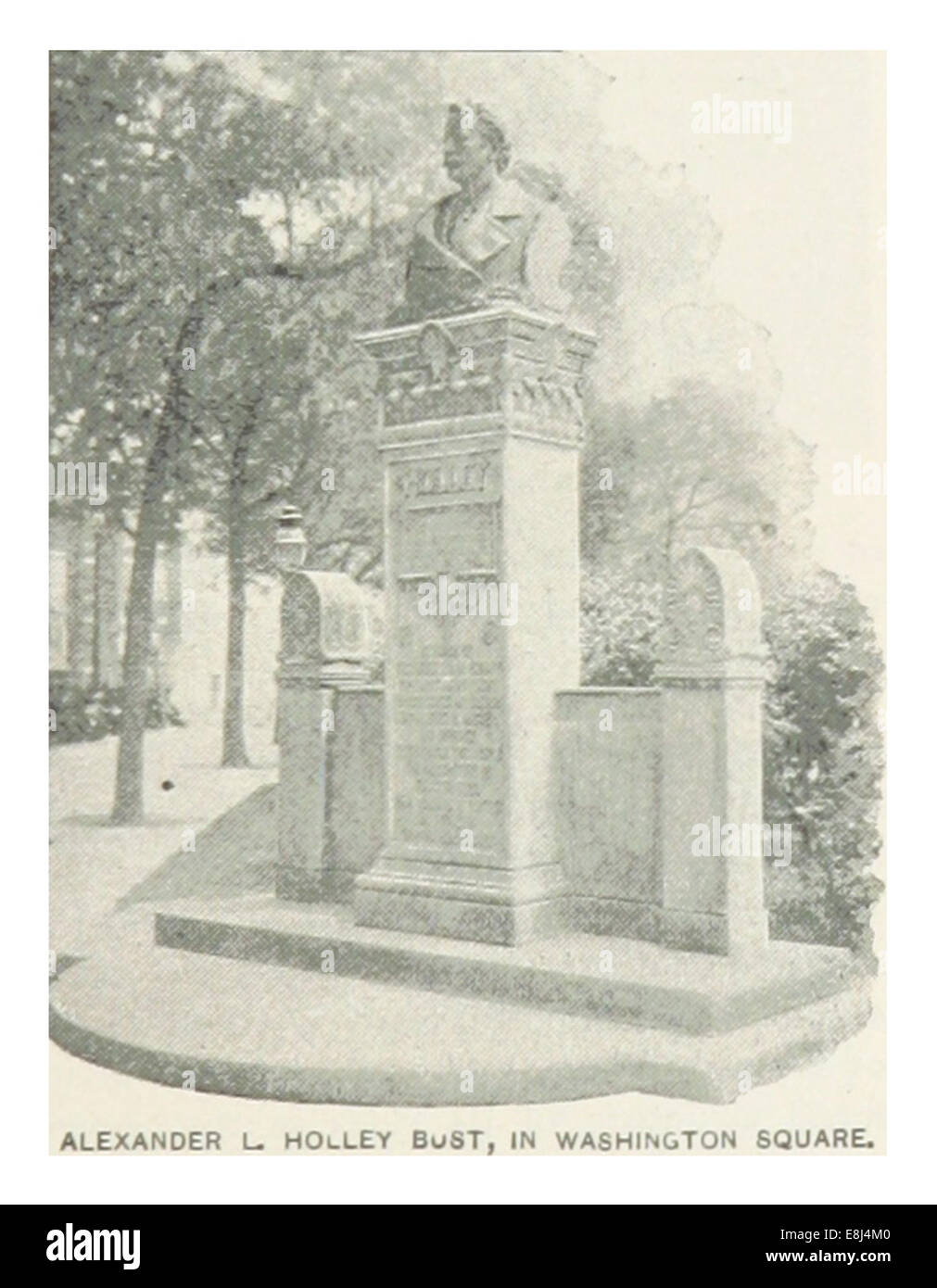 King's 1893 illustration shows the bust of Alexander L. Holley in ...