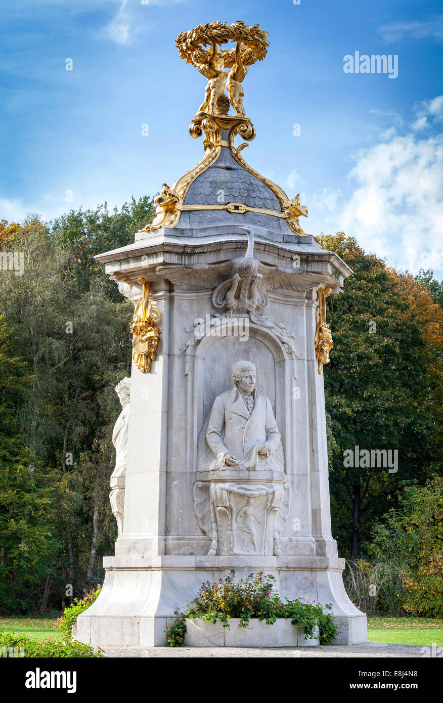 The Beethoven-Haydn-Mozart Memorial in Tiergarten Park, Berlin, Germany ...