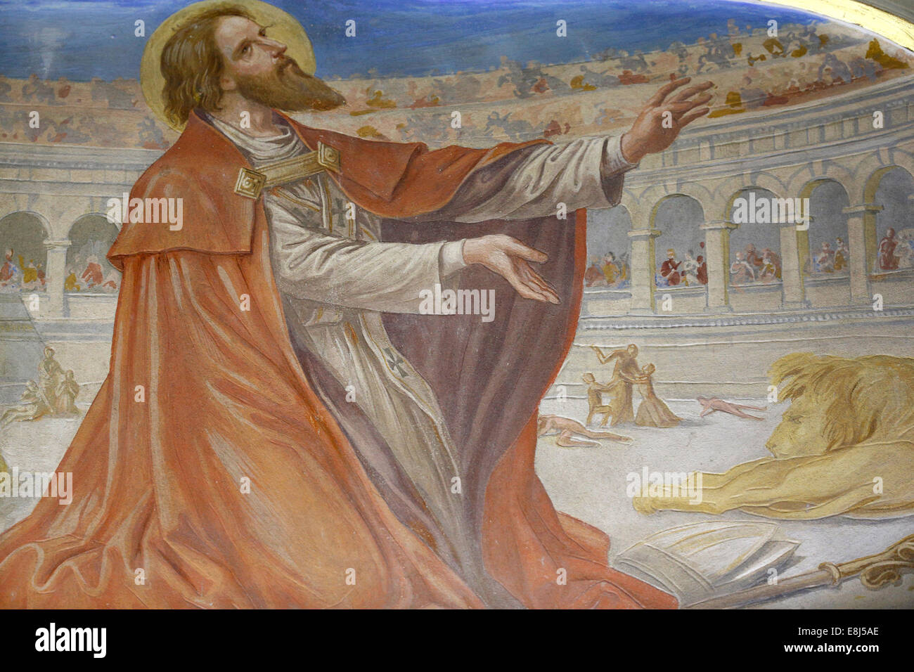 Klosterneuburg abbey. Daniel in the lions' den Stock Photo - Alamy