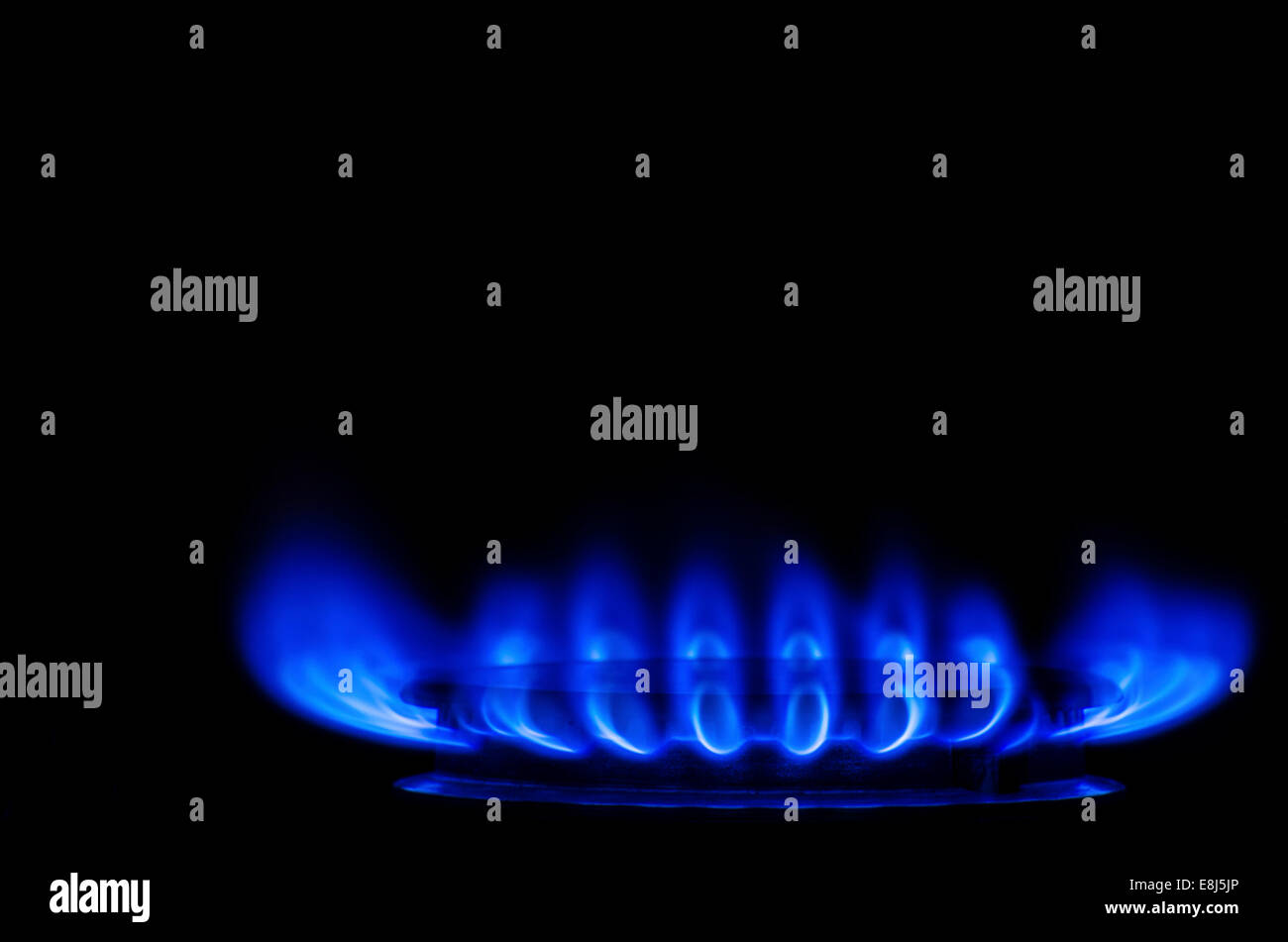 Blue Electric Gas Stock Photo - Alamy