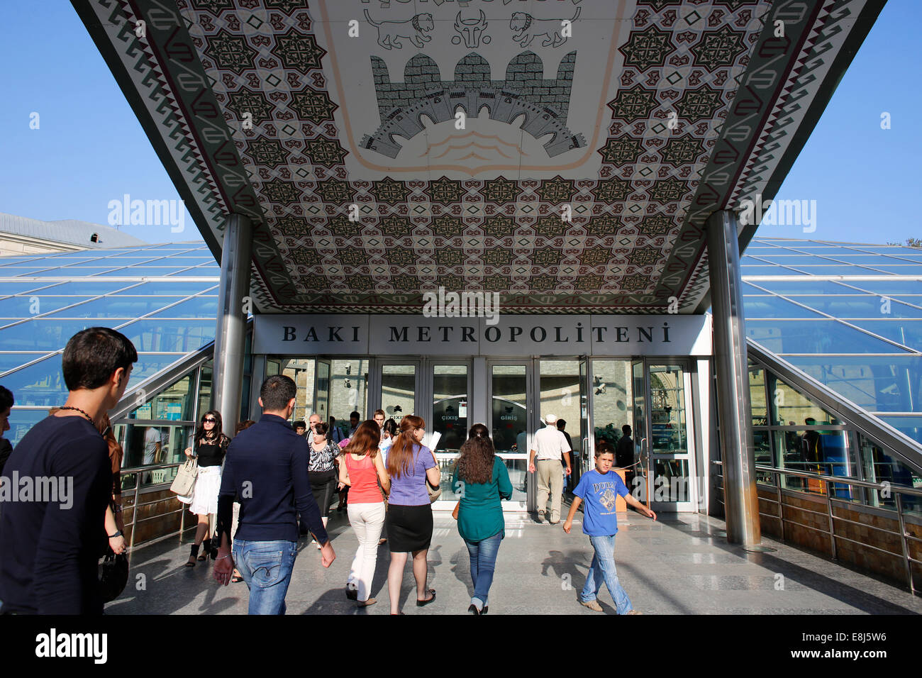 Baku subway entrance hi-res stock photography and images - Alamy
