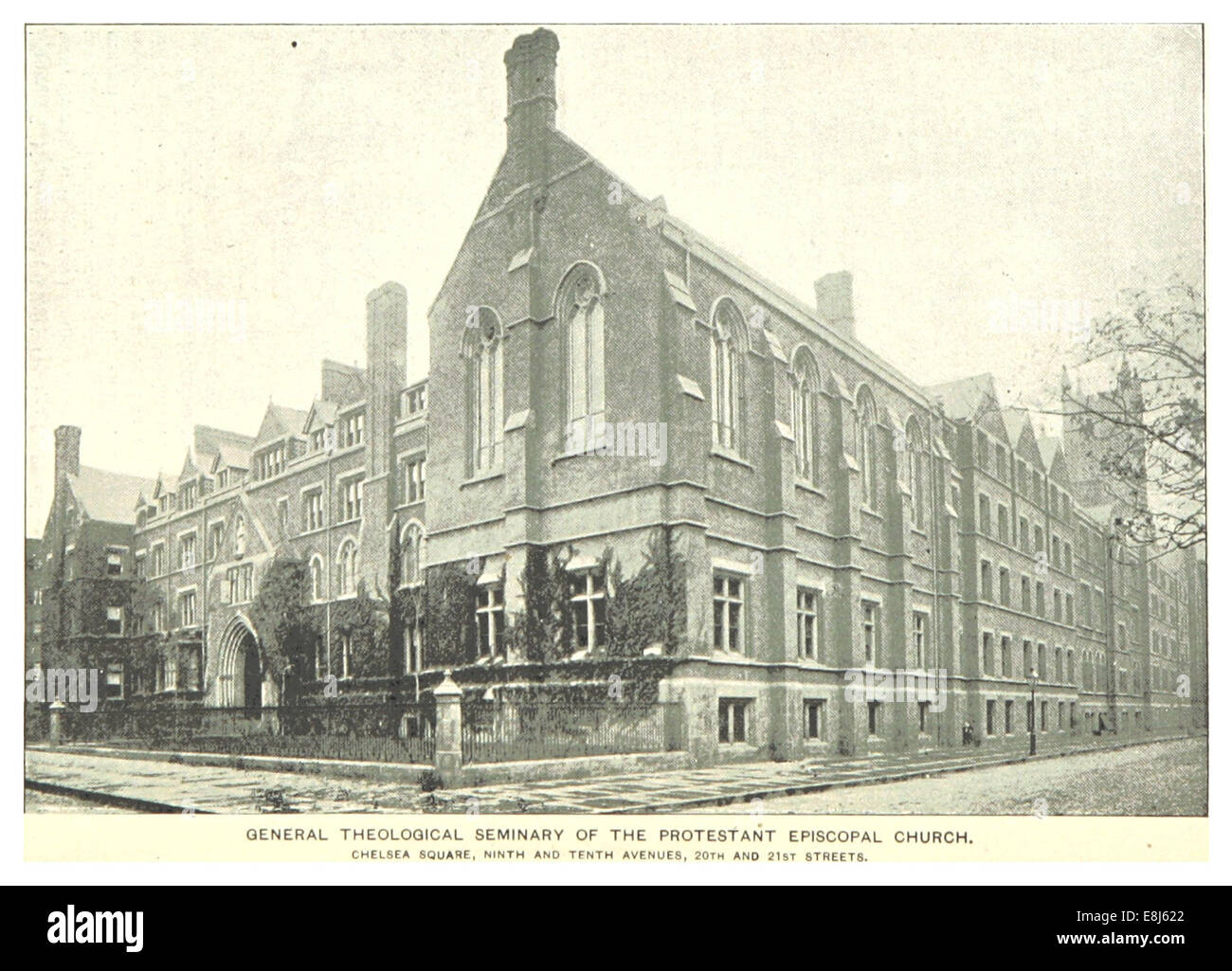 This 1893 illustration by King depicts the General Theological Seminary ...