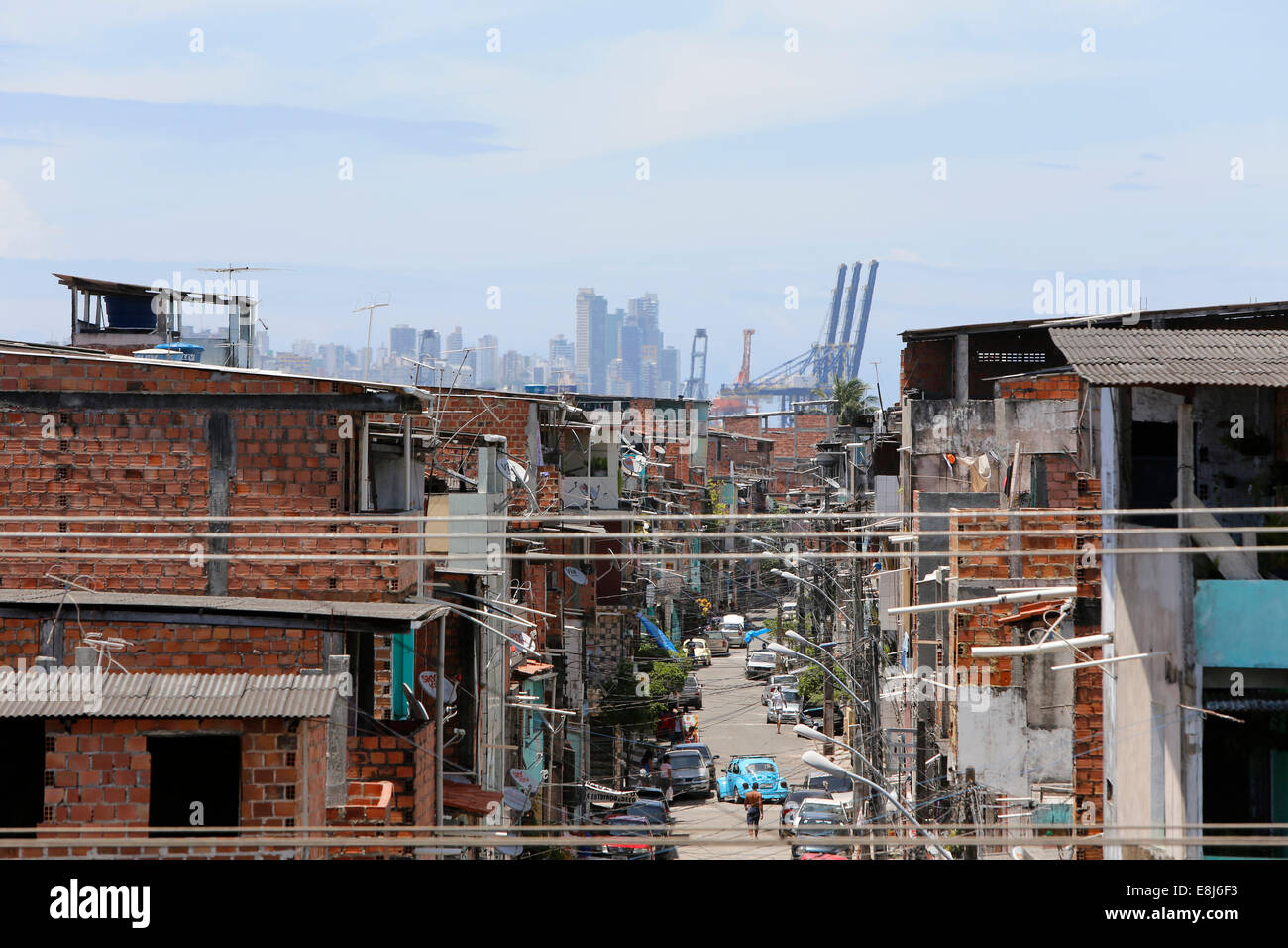 Homes in Alagados favela Stock Photo - Alamy