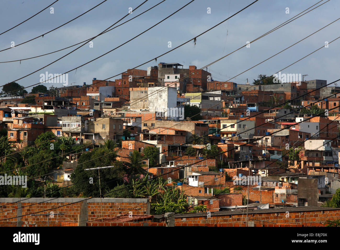 Working class neighborhood in Salvador Stock Photo - Alamy