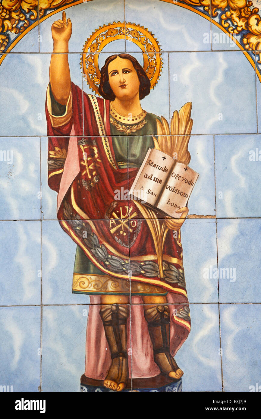 Saint Pancras mosaic Stock Photo - Alamy