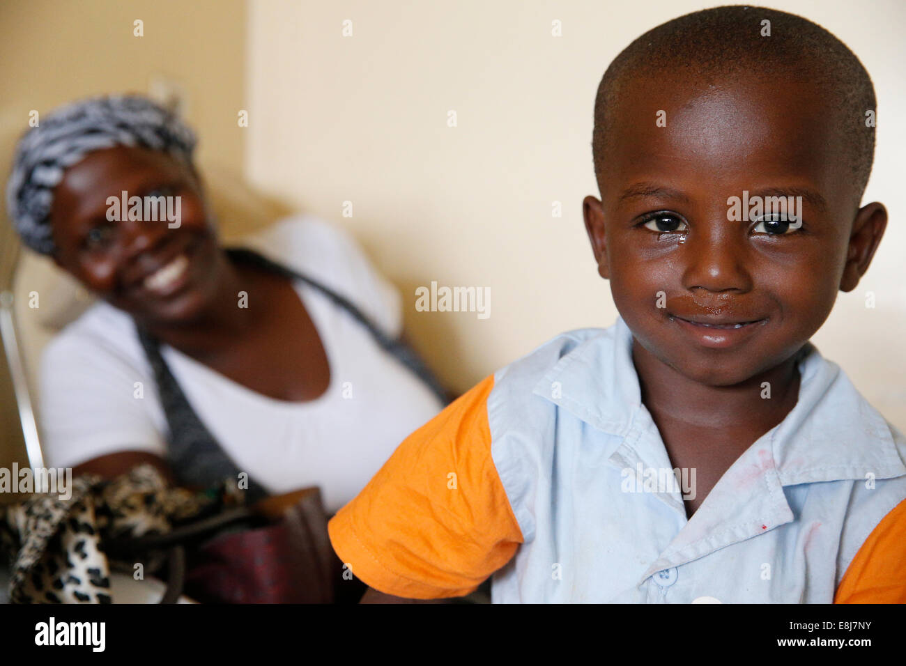 African boy in a hospital Stock Photo - Alamy