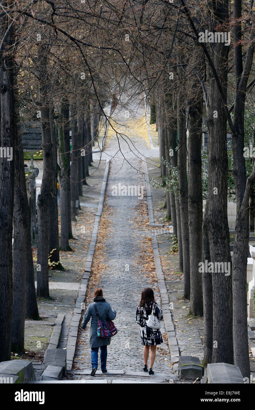 Couple walking in cemetery in hi-res stock photography and images - Alamy