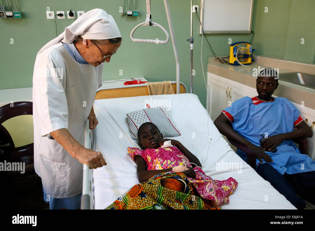 Brazzaville Hospital. Religion at the Hospital. Sister Anna Stock Photo ...