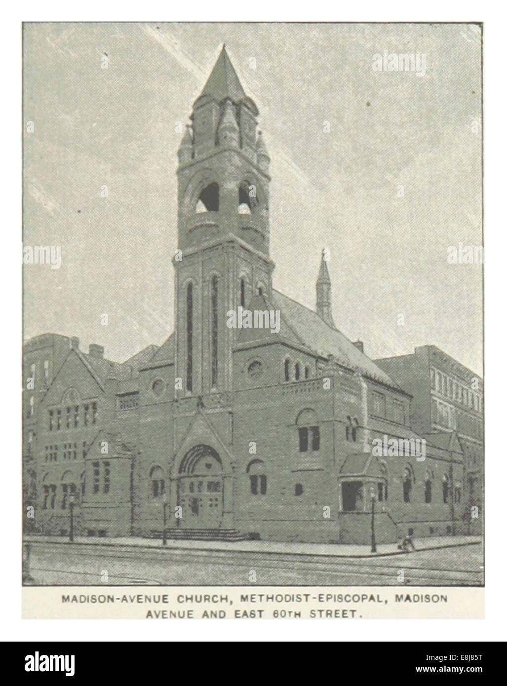 This 1893 sketch from King’s work depicts the Methodist-Episcopal ...