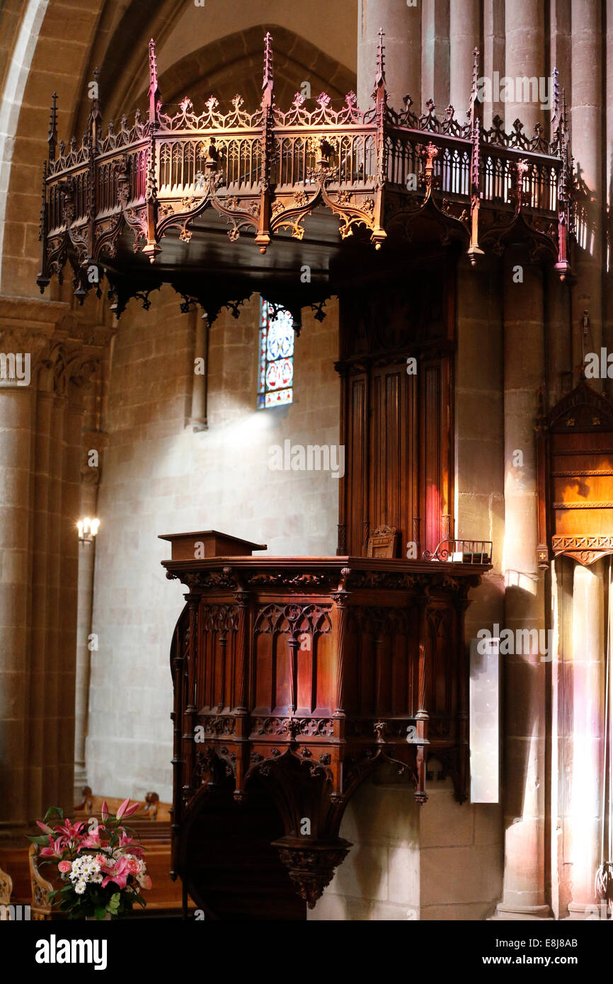 St. Pierre cathedral. Pulpit Stock Photo - Alamy